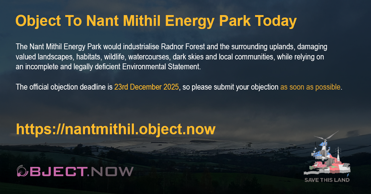 Nant Mithil Energy Park Object Now